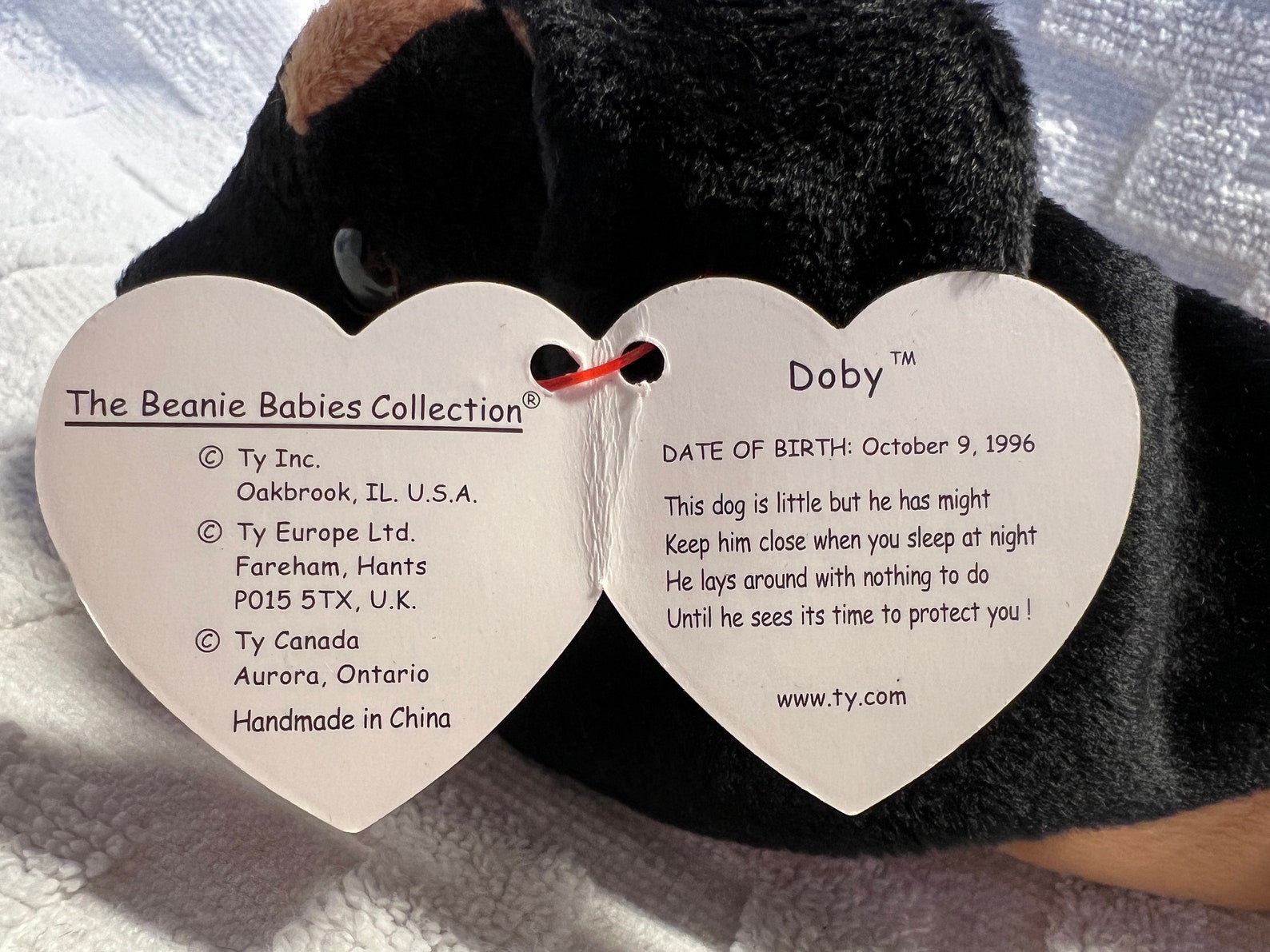 Rare Doby the Doberman Pinscher Dog Beanie Baby Never Used. - Etsy