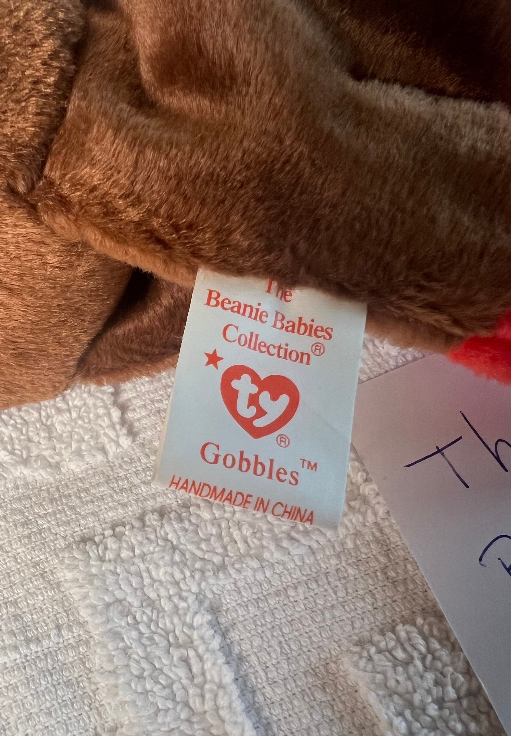 Gobbles Beanie Baby Turkey, RARE, Retired, With ERRORS, 1996 - Etsy