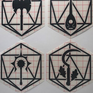 D20 D&D Class Symbol Decal - Etsy