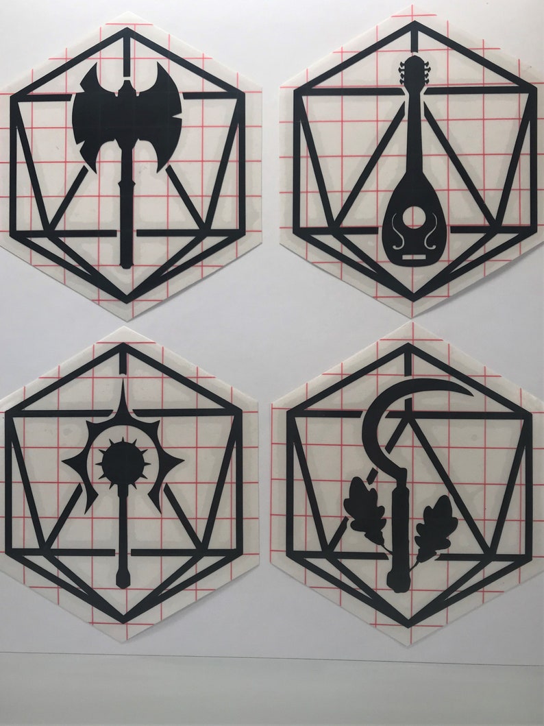 D20 D&D Class Symbol Decal - Etsy