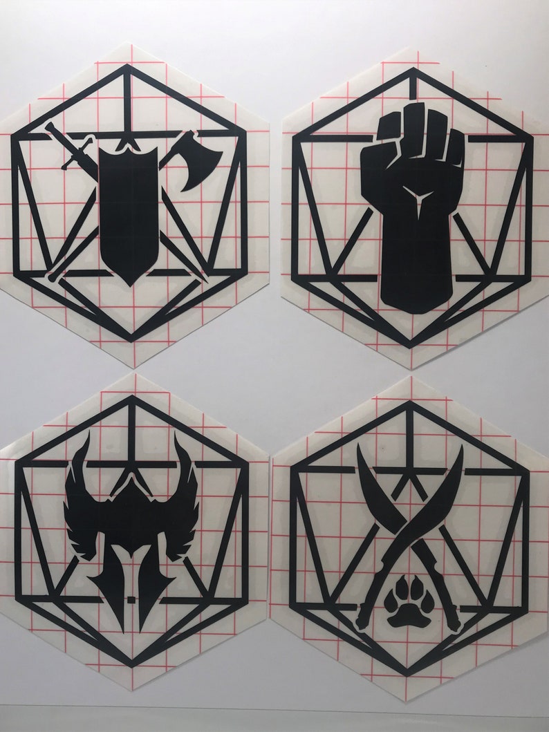 D20 D&D Class Symbol Decal - Etsy