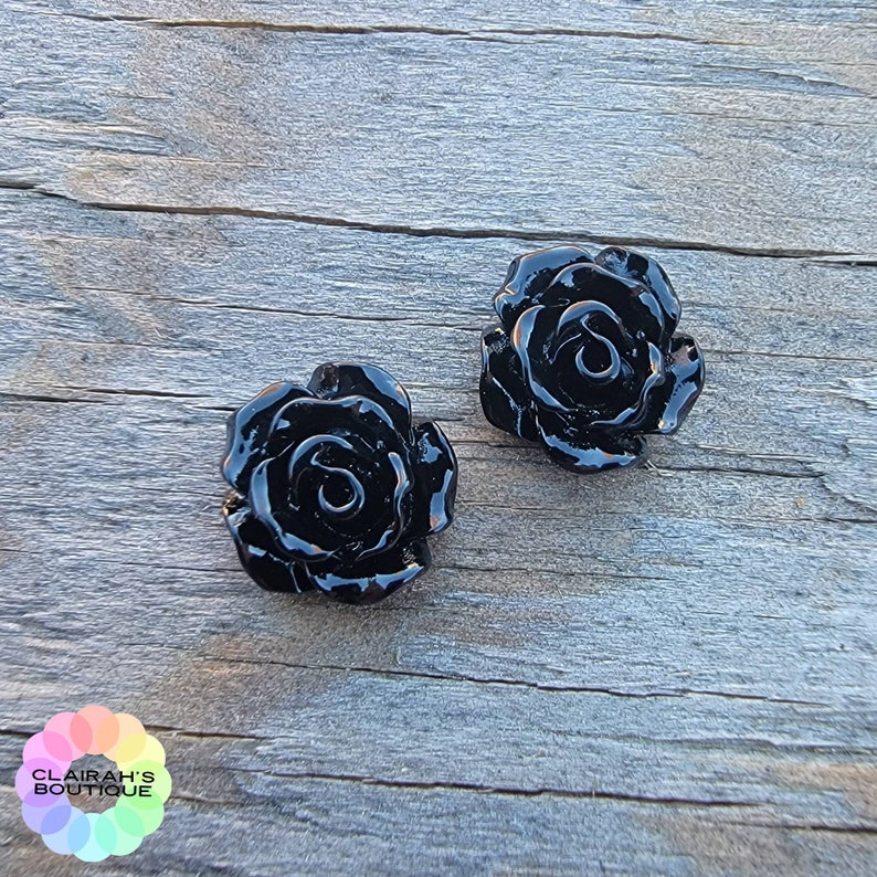 Rose Stud Earrings, 10mm, Clip-on or Post, Kids Jewelry - Etsy