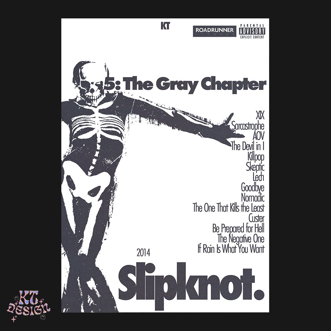 The Gray Chapter- Slipknot | A4 and Digital Print - Etsy
