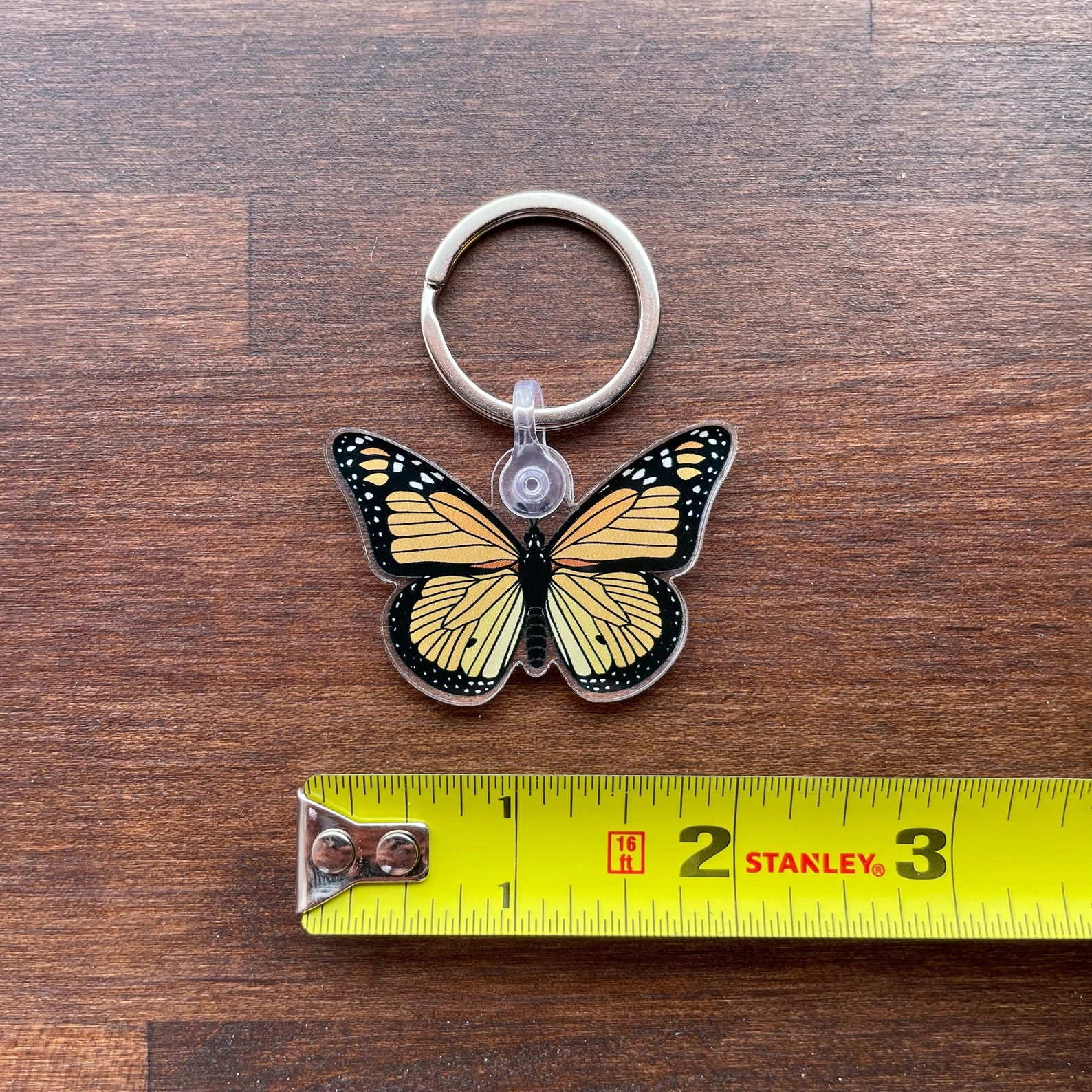 Monarch Butterfly Keychain Butterfly Gift Insect Keychain - Etsy