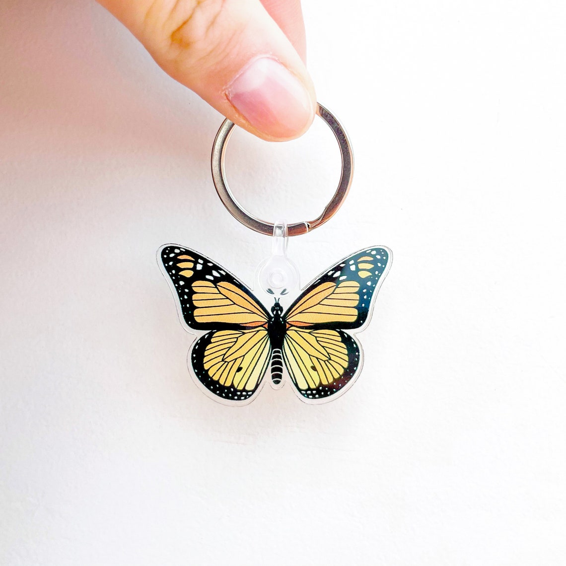 Monarch Butterfly Keychain Butterfly Gift Insect Keychain - Etsy