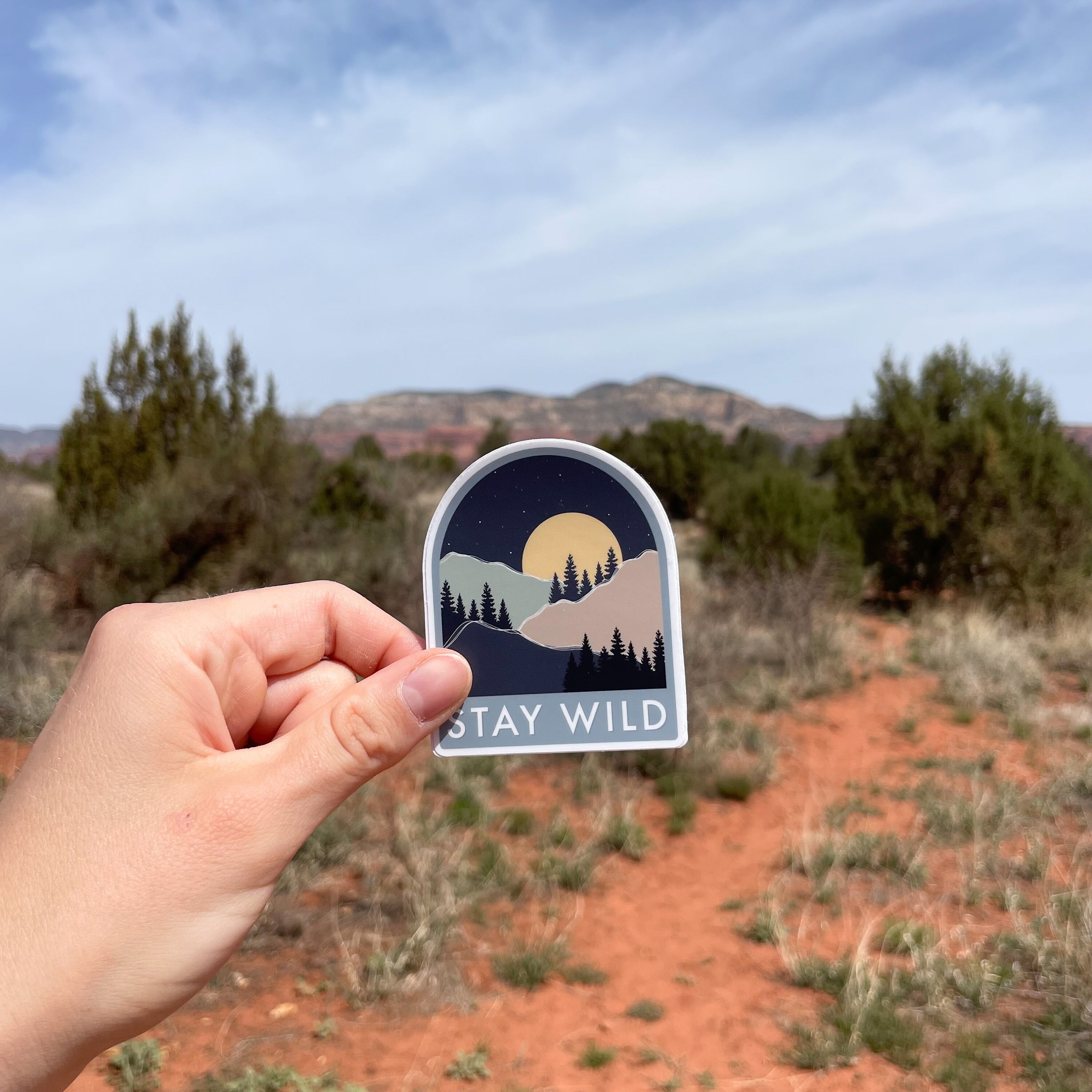 Stay Wild Mountain Sticker Outdoors Sticker Adventure - Etsy