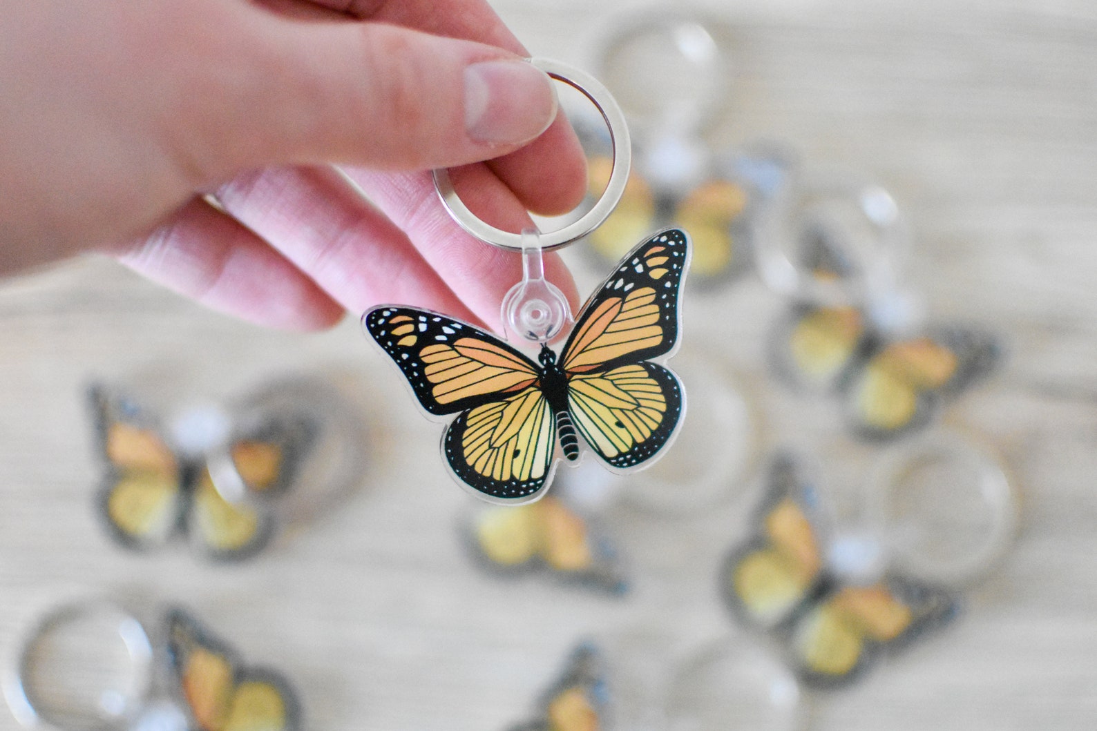 Monarch Butterfly Keychain Butterfly Gift Insect Keychain - Etsy