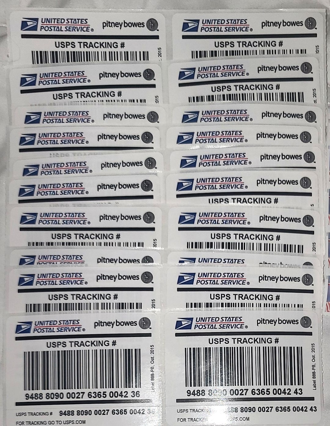 50 TRACKING LABELS USPS Stickers Use With Postage Stamps - Etsy