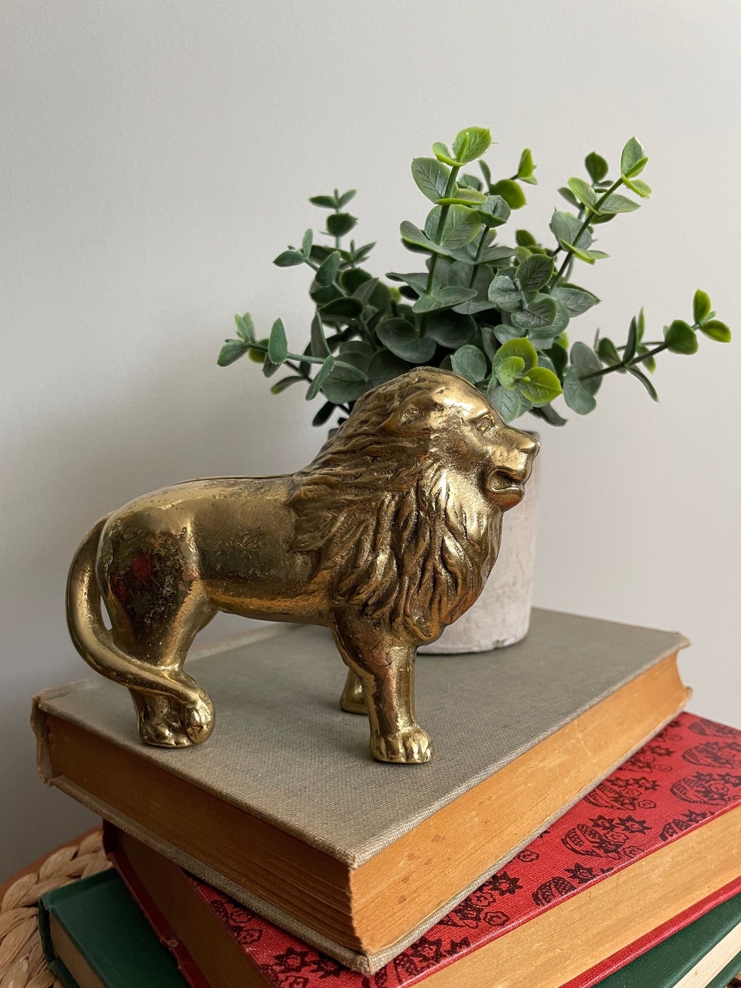 Brass Lion Bank, Gold Vintage Animal, Unique Gift Idea - Etsy