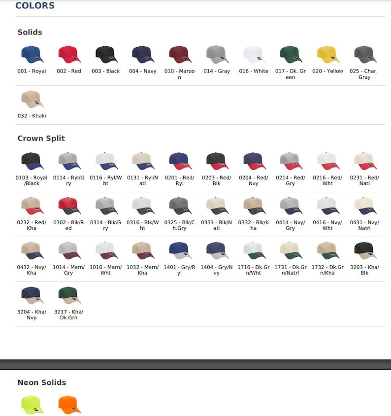 Personalized Embroidered OTTO CAP 5 Panel Mid Profile Baseball Cap ...