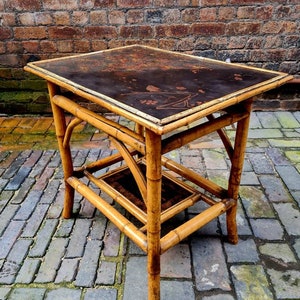 Early 20th Century Anglo - Japanese Style Bamboo Table - Etsy UK