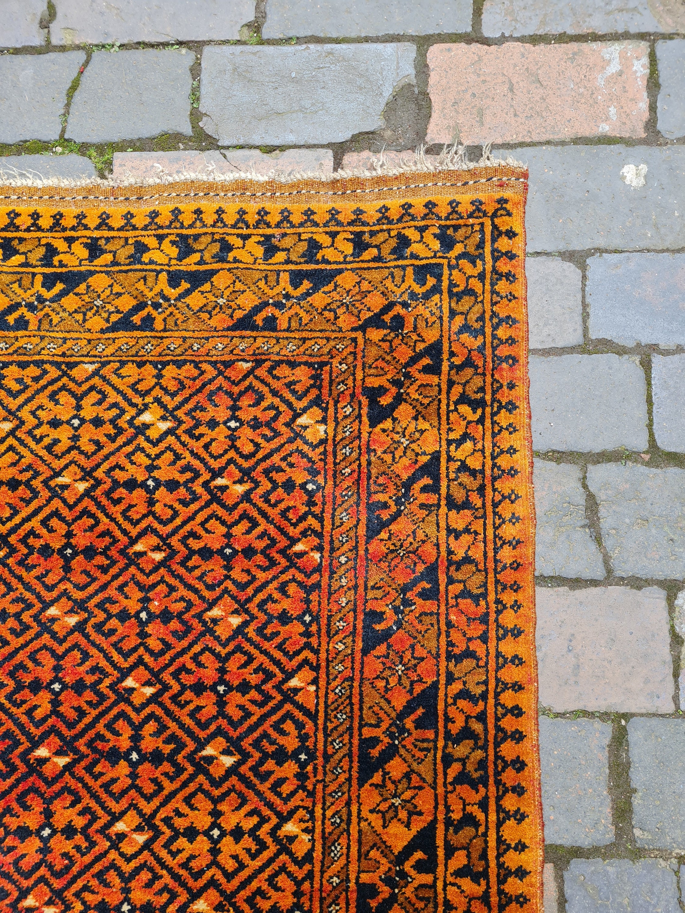 Vintage Middle Eastern Wool Rug - Etsy UK