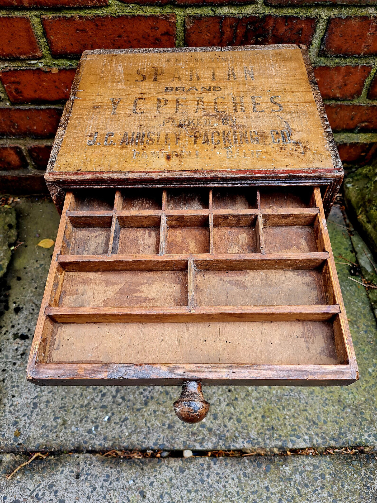 Antique Scratch Build Bench Top Engineers Drawers Collectors Drawers ...