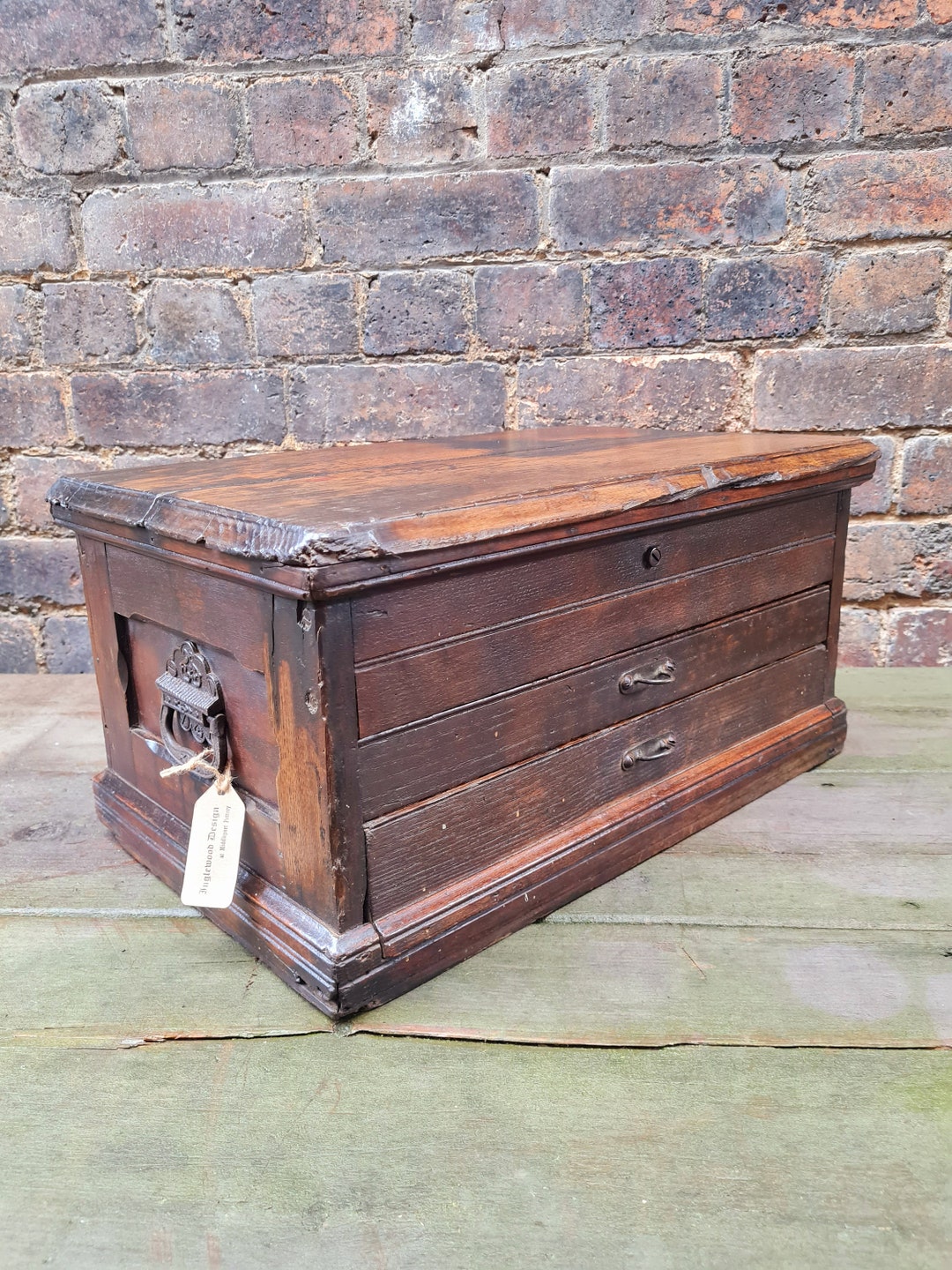 Antique Solid Oak Toolmakers Chest - Etsy