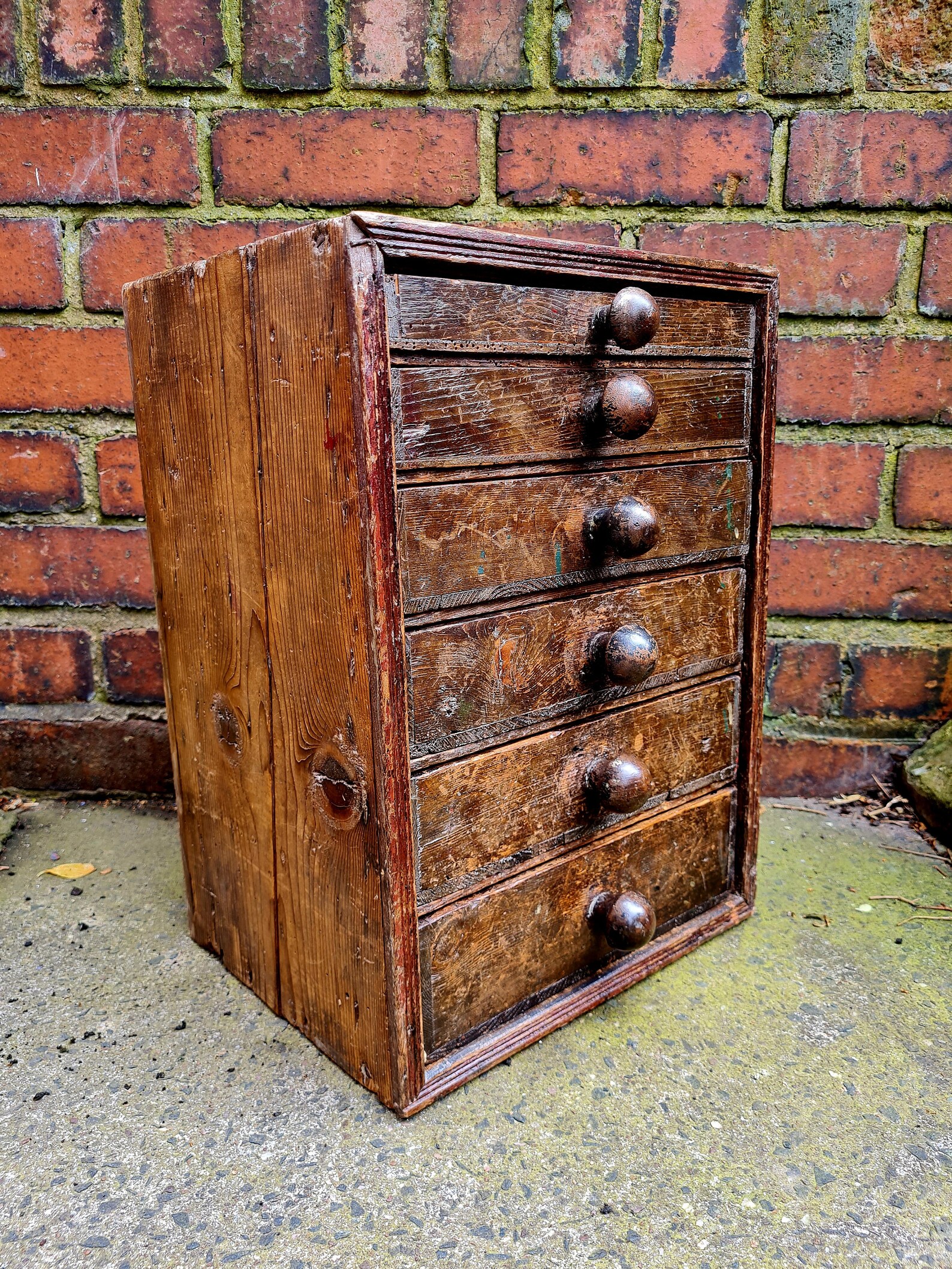 Antique Scratch Build Bench Top Engineers Drawers Collectors Drawers ...