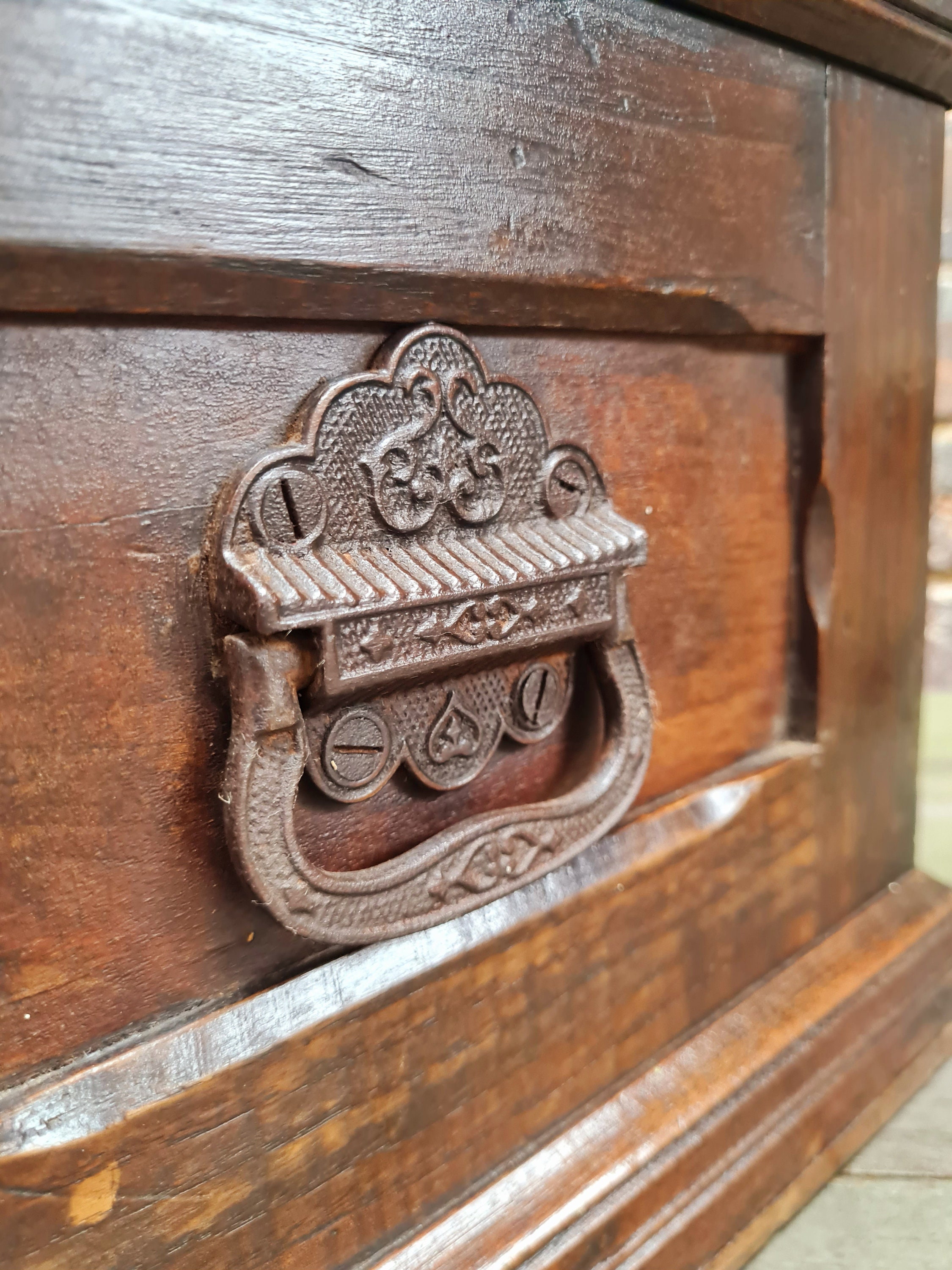 Antique Solid Oak Toolmakers Chest - Etsy