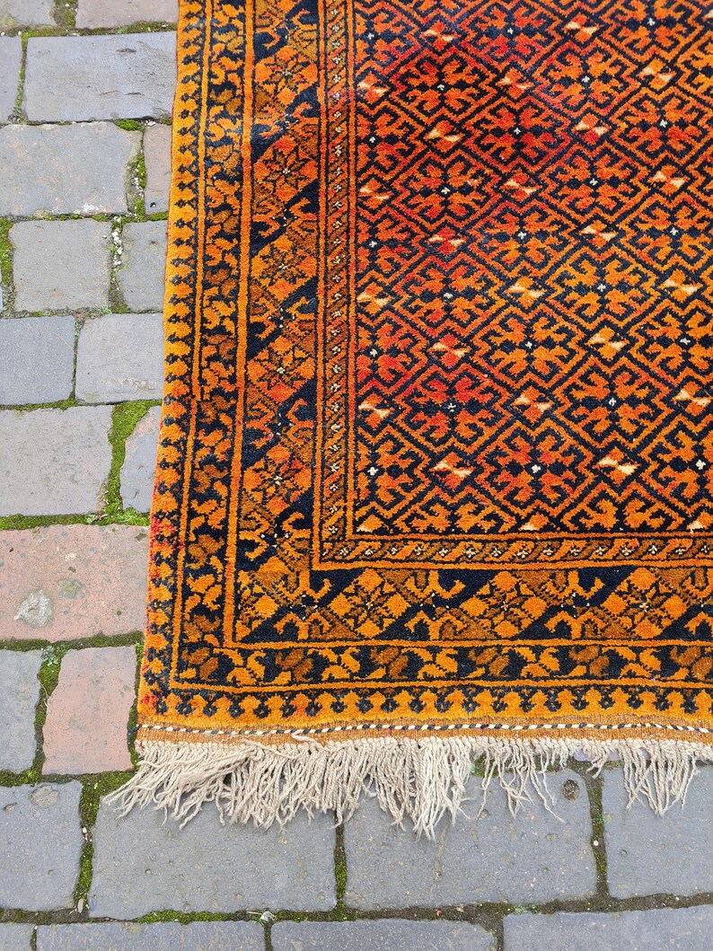 Vintage Middle Eastern Wool Rug - Etsy UK