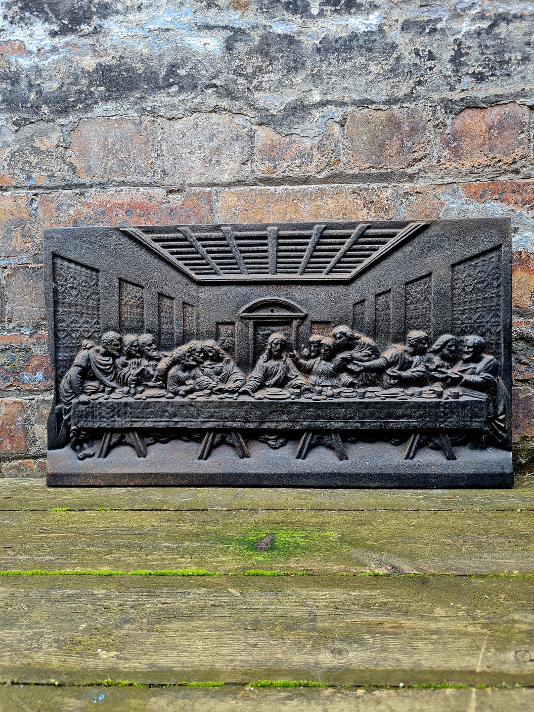 Vintage Cast Iron Relief of the Last Supper - Etsy