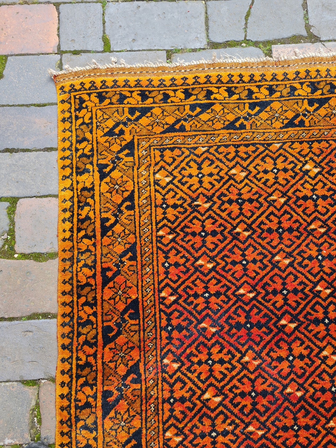 Vintage Middle Eastern Wool Rug - Etsy UK