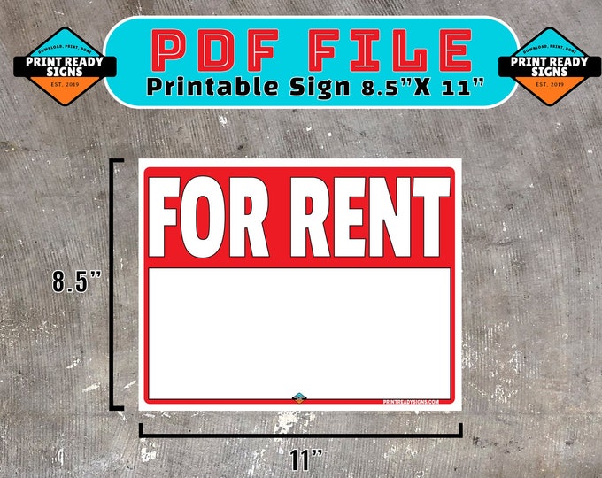 House for Rent Yard Sign - Coroplast for Rent Blank Sign, Write Your ...