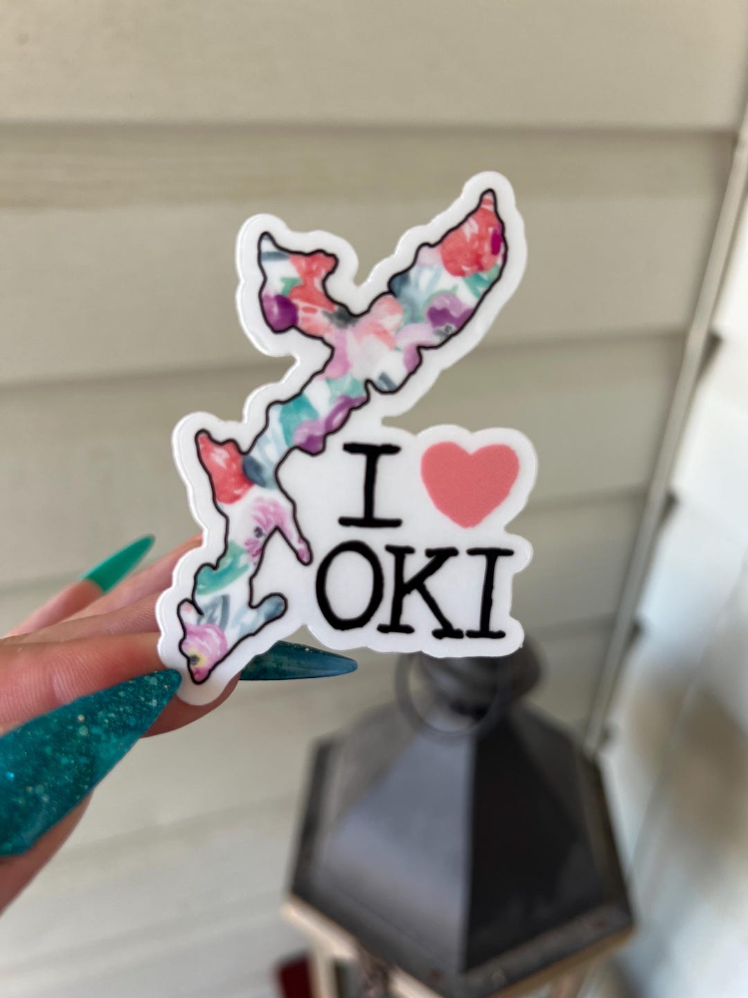 Okinawa Map Sticker Travel Sticker Japan Asian Culture Laptop Sticker ...