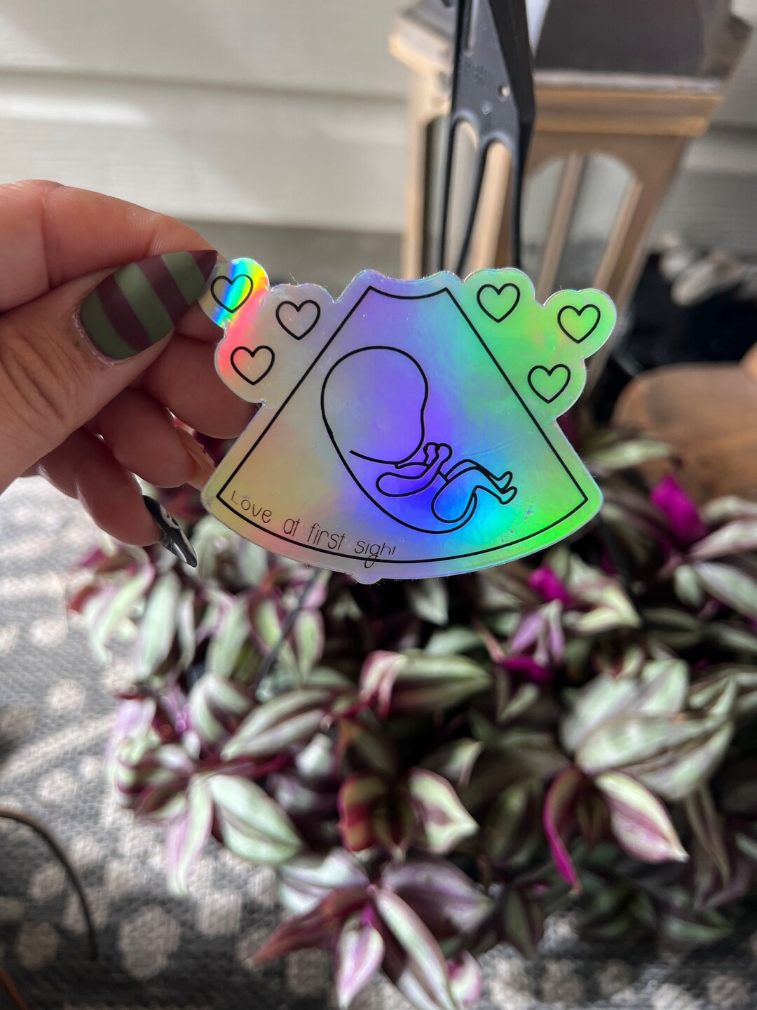 Holographic Ultrasound-sticker Doula Sticker Midwife Sticker Laptop ...