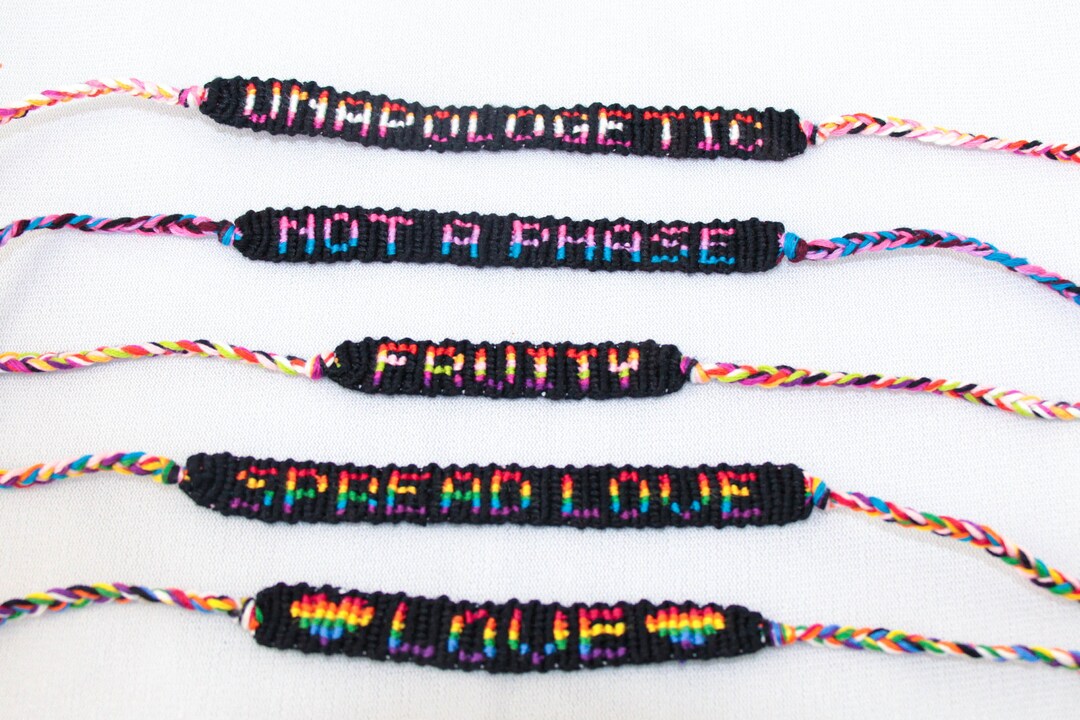Pulseras pride Friendship - Etsy España