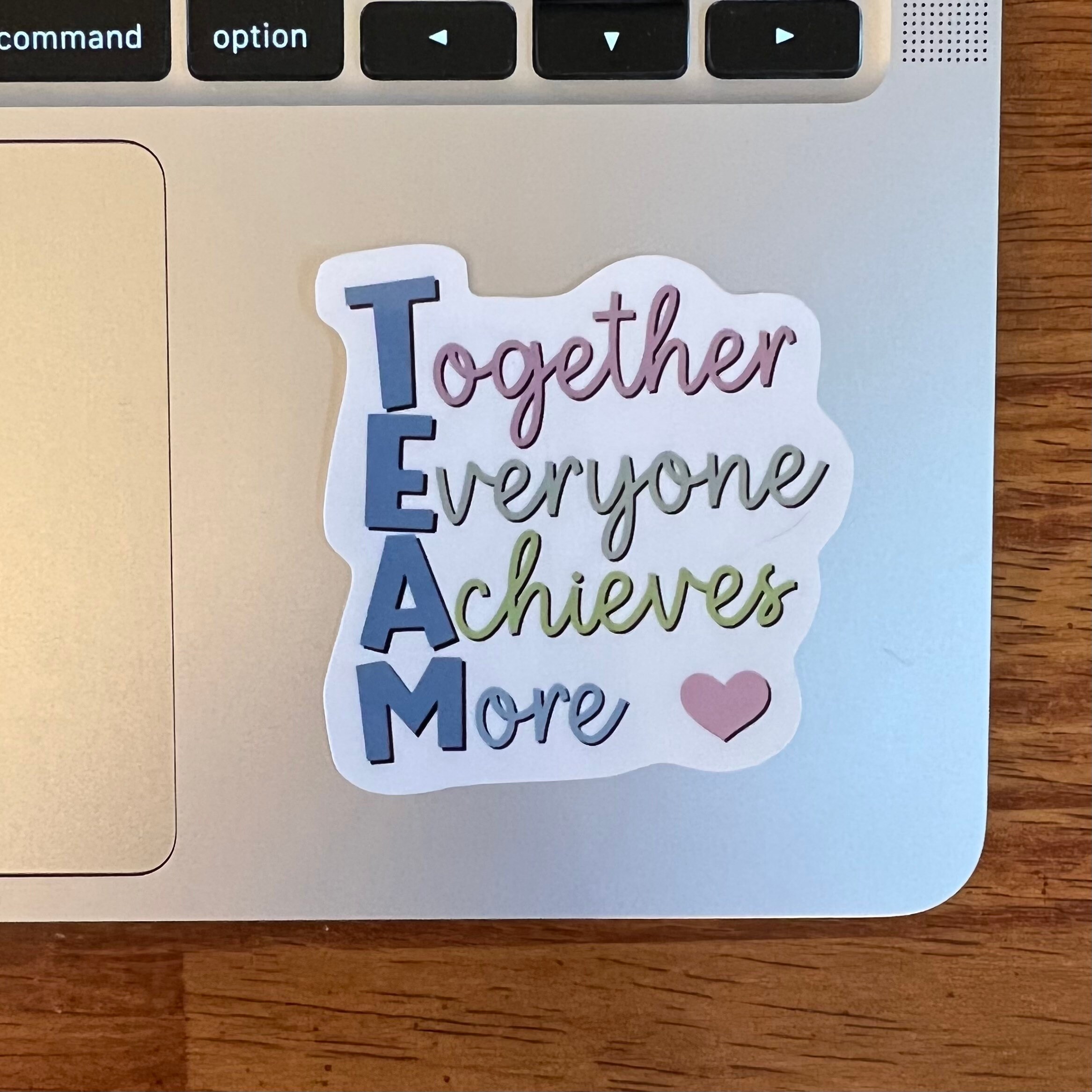 SET OF 6 team: Together Everyone Achieves More Die-cut Waterproof Vinyl ...