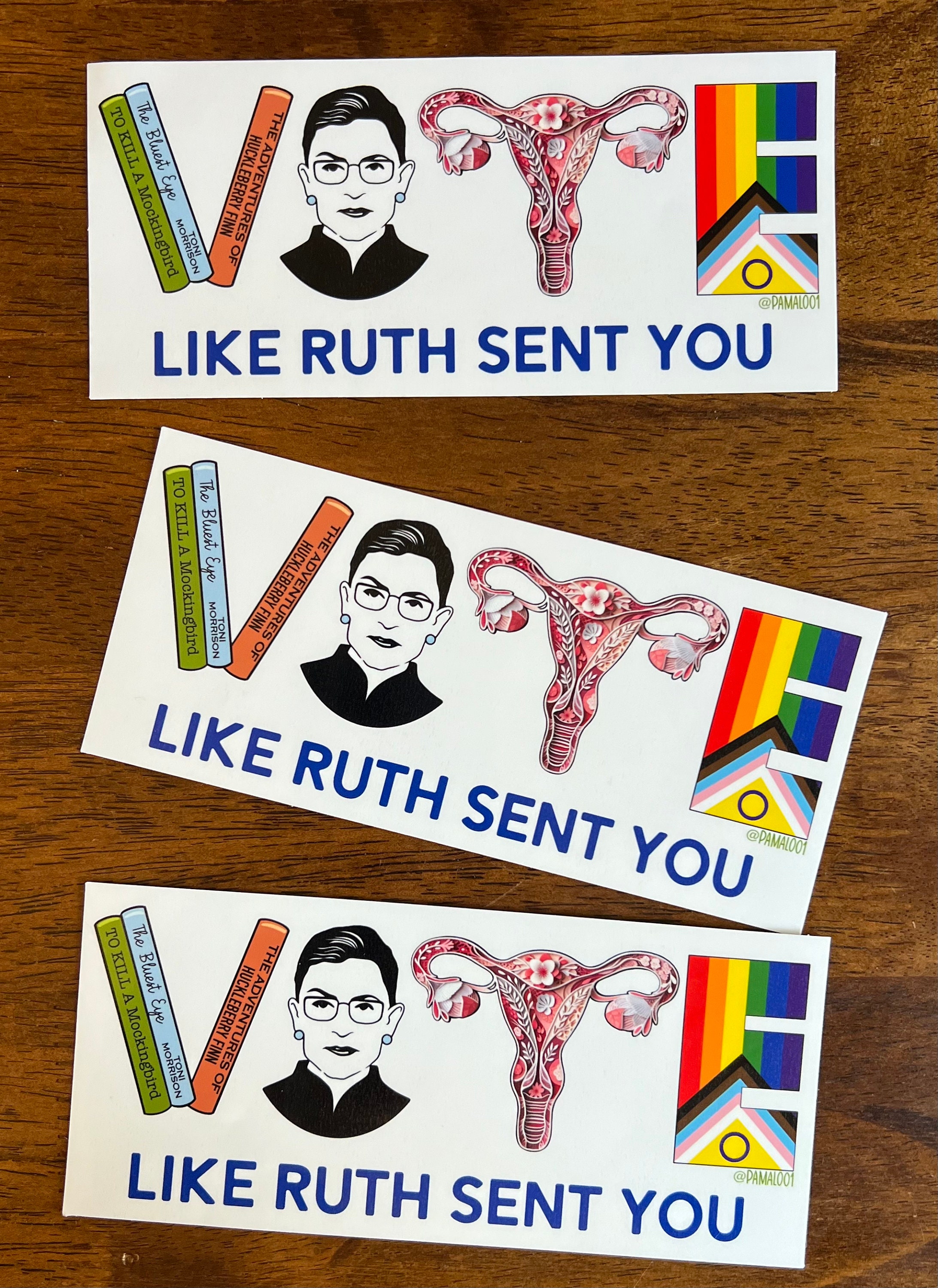 VOTE Like Ruth Sent You Waterproof Sticker - Two Sizes - Etsy