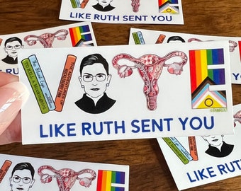 Vote and Tell Them Ruth Sent You Vinyl Sticker - Etsy