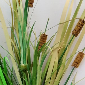 3D Paper Craft Cattail Typhaceae 1:12 Scale Cricut SVG Templates and ...