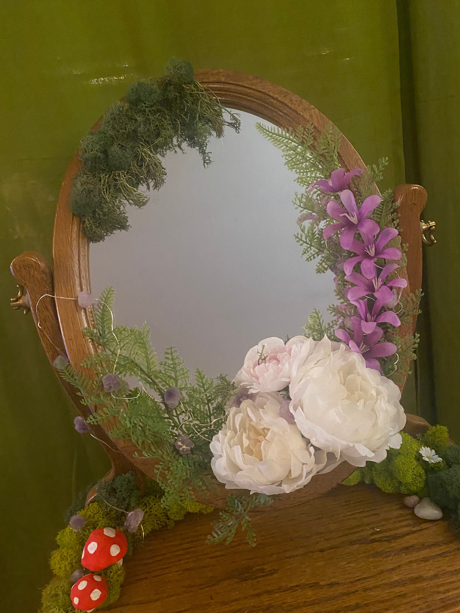 Moss Vanity Mirror - Etsy