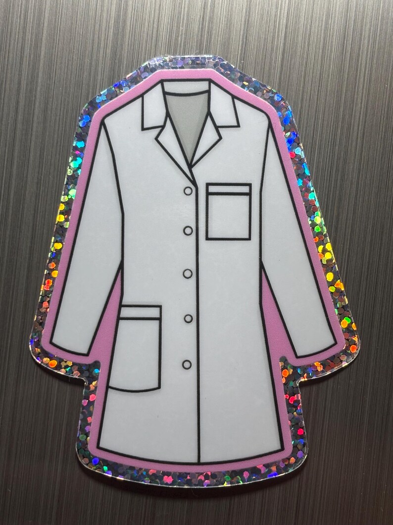 White Coat Sticker - Etsy