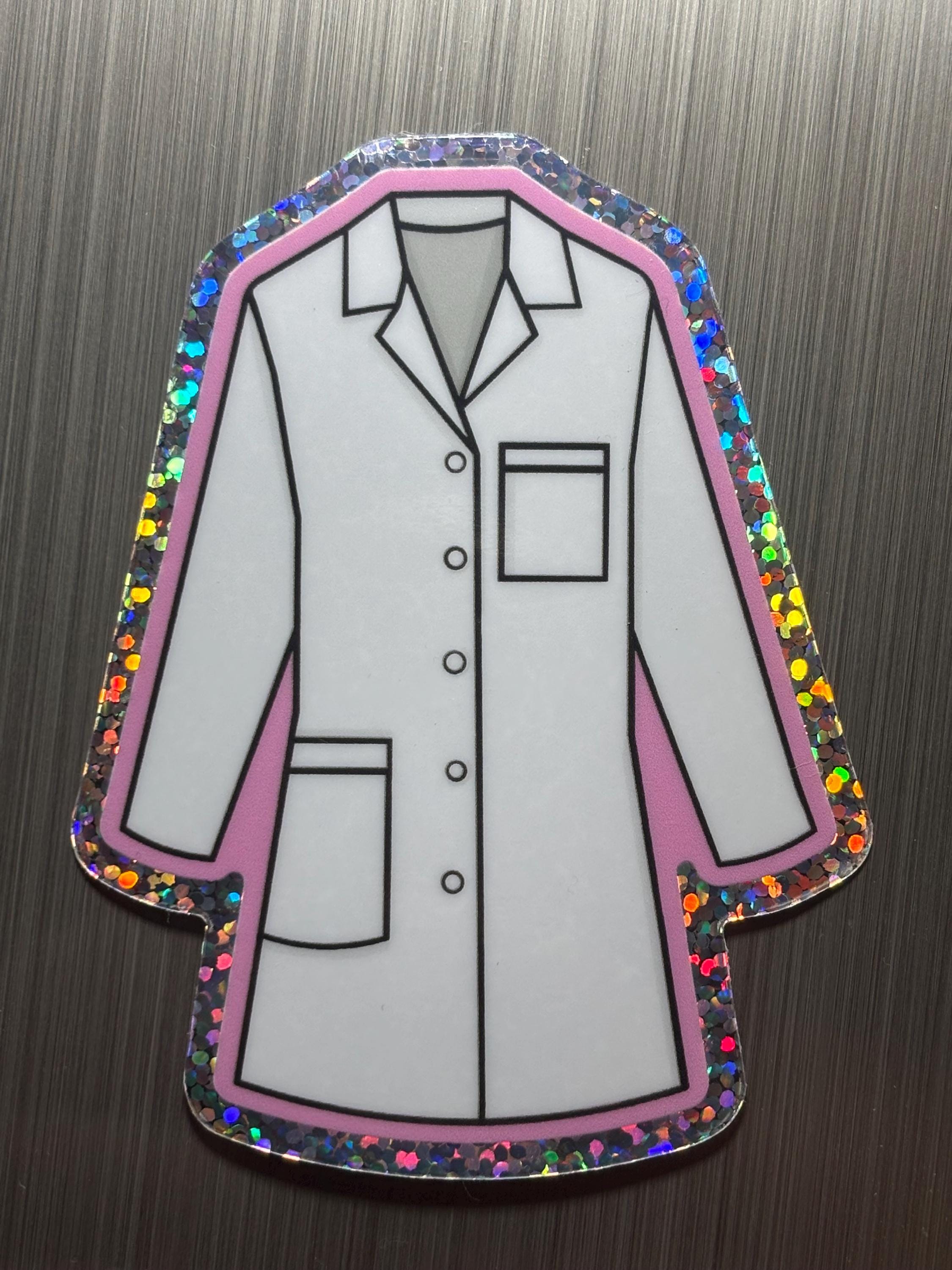 White Coat Sticker - Etsy