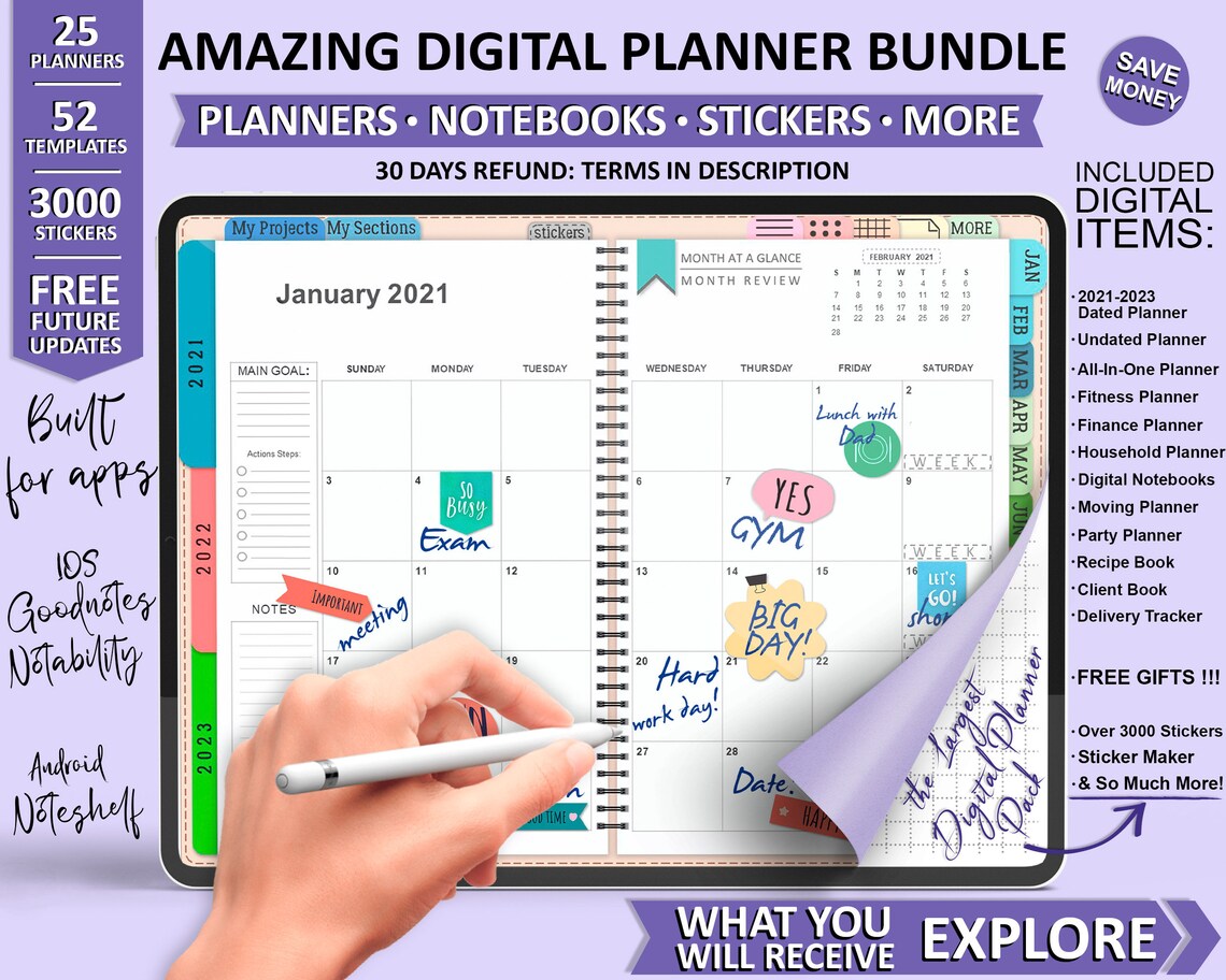 Free digital planner goodnotes 2021 2022 - festhrom