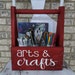 Art Caddy Art Supply Caddy Craft Caddy Hand-painted Art - Etsy