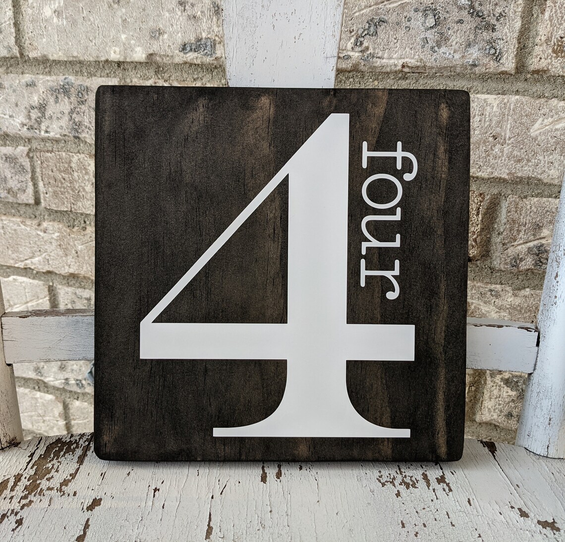 Customized Number Sign Family Number Sign Number Sign - Etsy