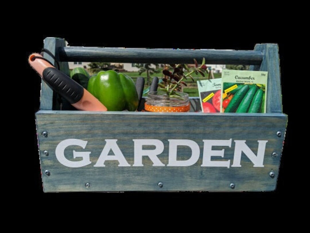 Garden Caddy, Garden Tote, Wood Caddy, Gift for the Gardener - Etsy