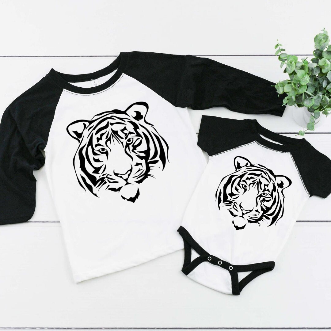 Kids Tiger Mascot Tee Go Tigers Football Game Day College Tiger Mascot ...