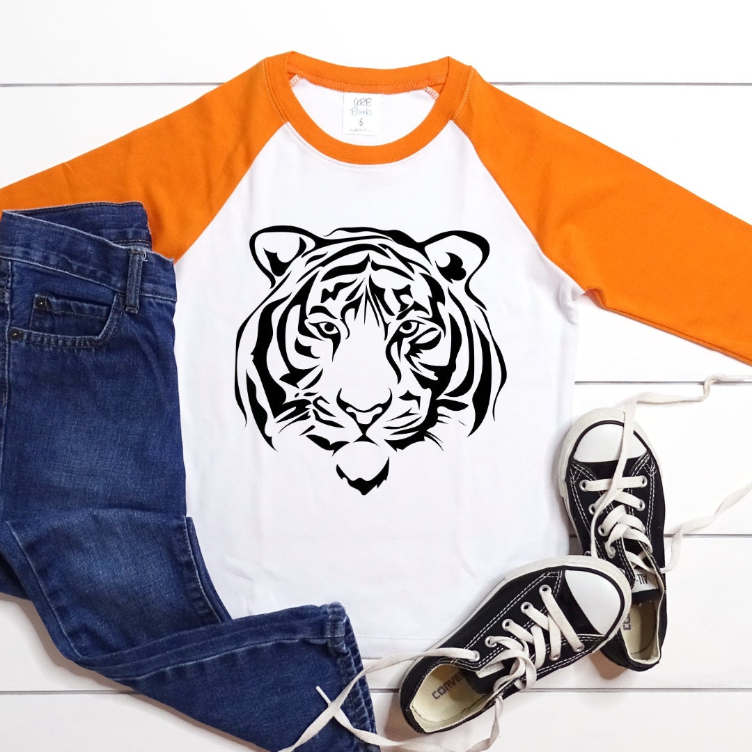 Kids Tiger Mascot Tee | Go Tigers! | Football Game Day | College Tiger ...