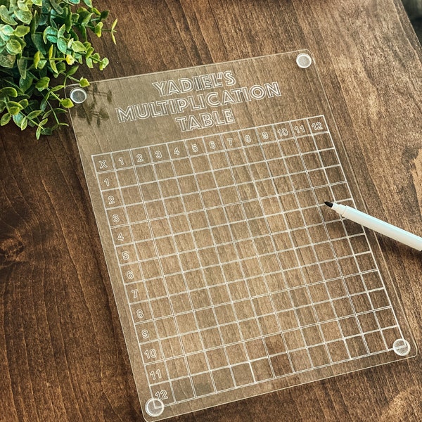 Acrylic Cursive Alphabet Letter Trace Board, Reusable Script Letter Dry ...