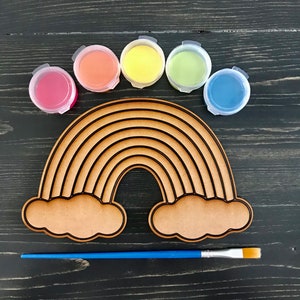 DIY Kids Rainbow Paint Set, Paint Your Own Rainbow, Quarantine Project ...