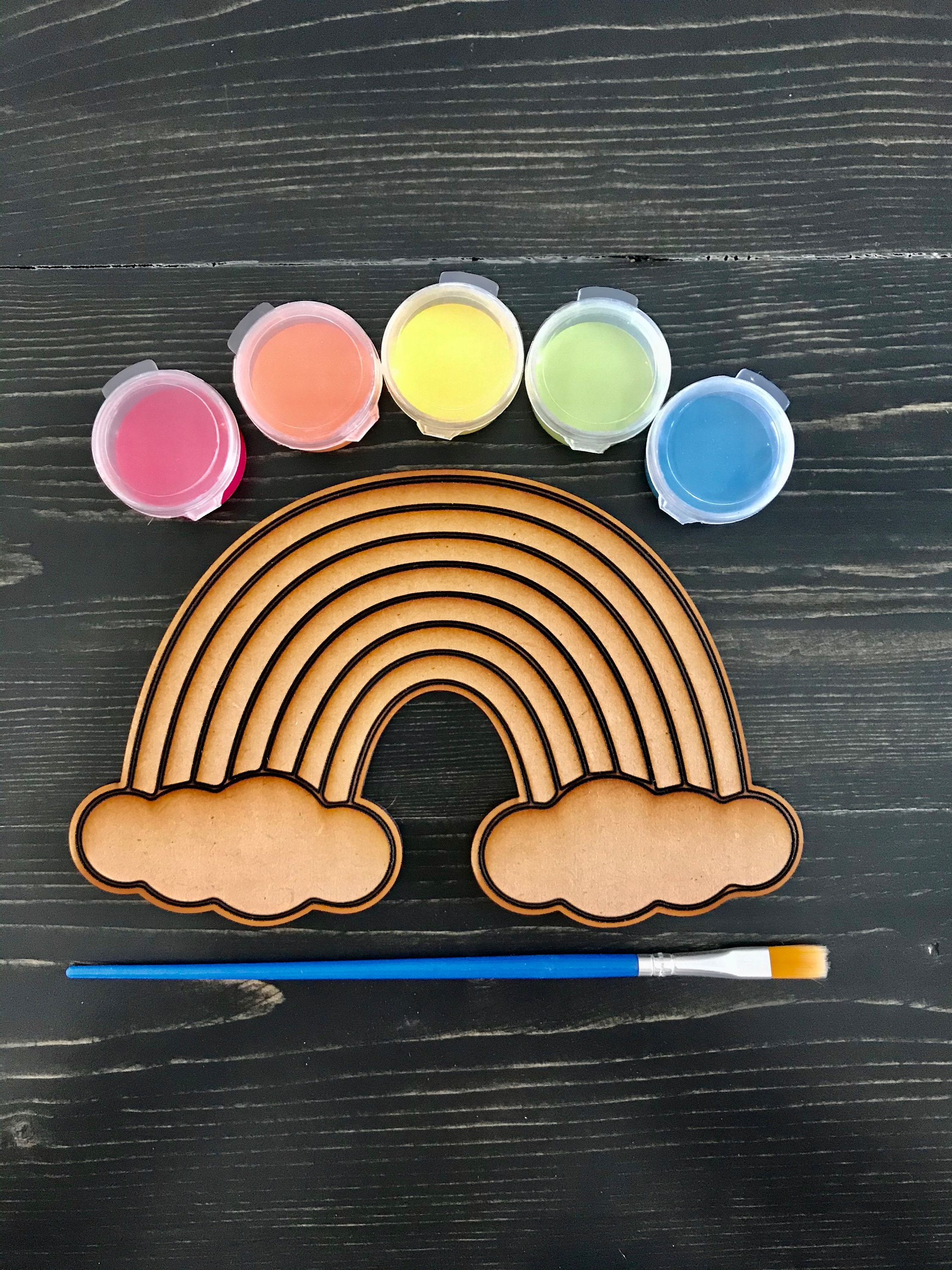 DIY Kids Rainbow Paint Set Paint Your Own Rainbow Quarantine | Etsy