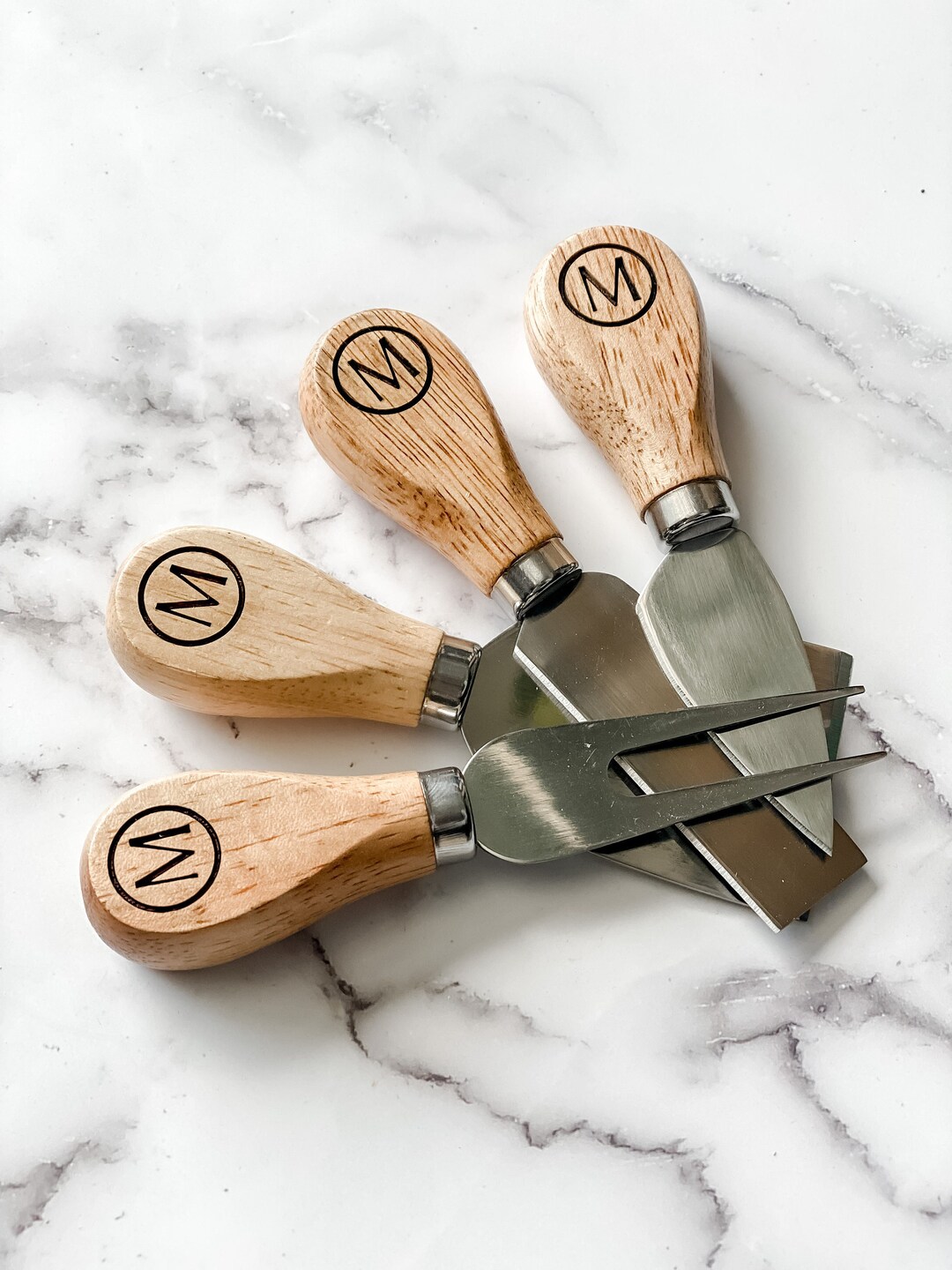 Personalized Cheese Knives, Initial Charcuterie Knives, Laser Engraved ...