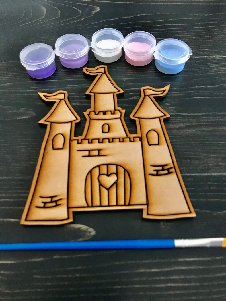 DIY Kids Princess Castle Paint Set Paint Your Own Castle - Etsy