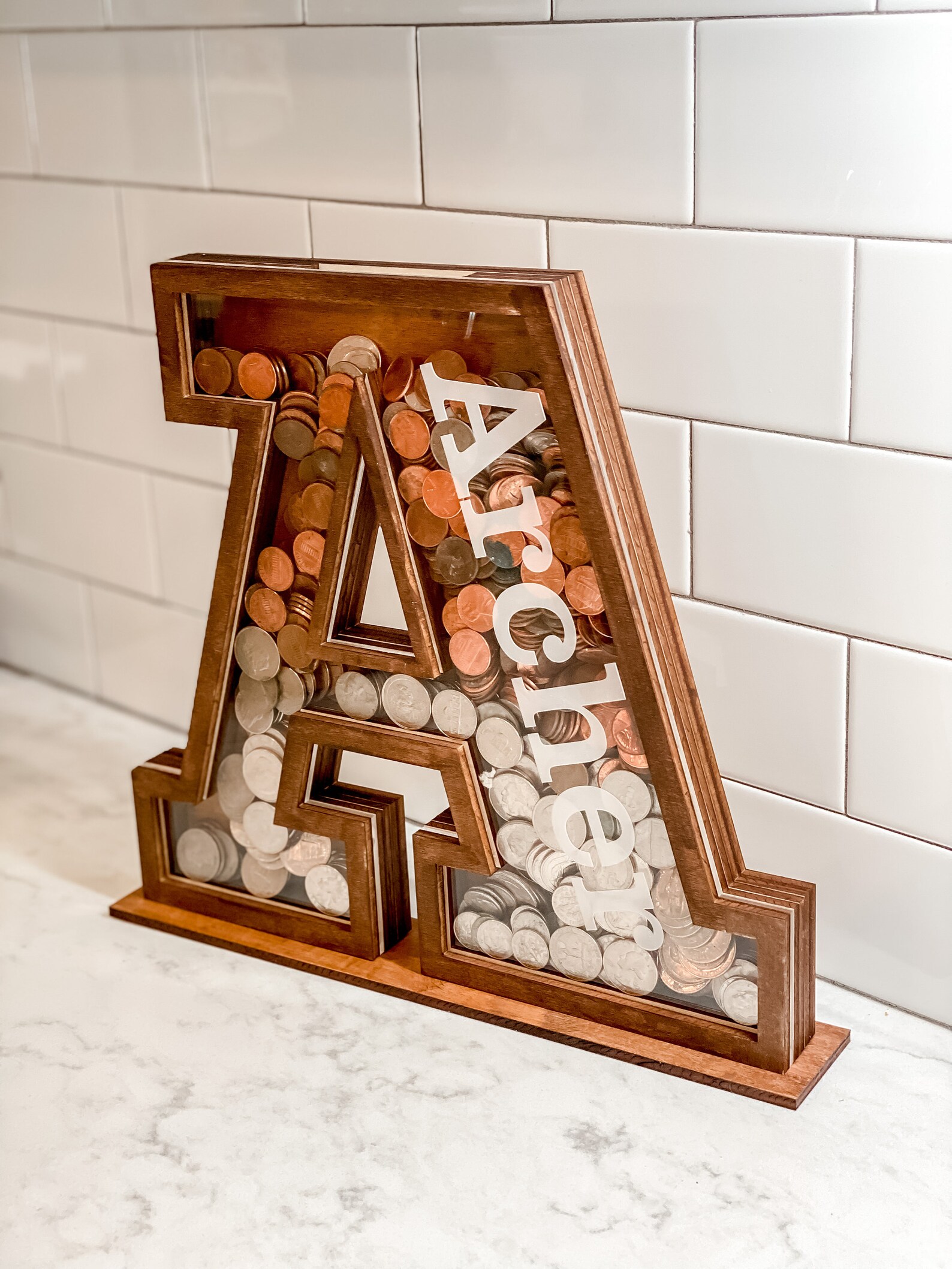 Personalized Name Letter Bank Custom Name Piggy Bank for - Etsy