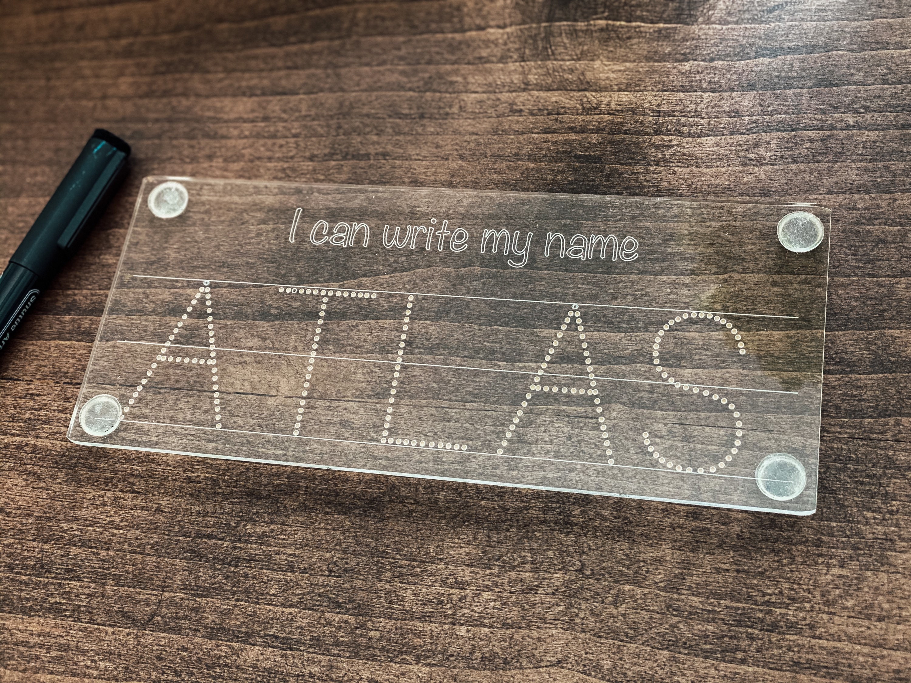 Large Name Tracing Reusable Personalized Custom Trace Dry | Etsy