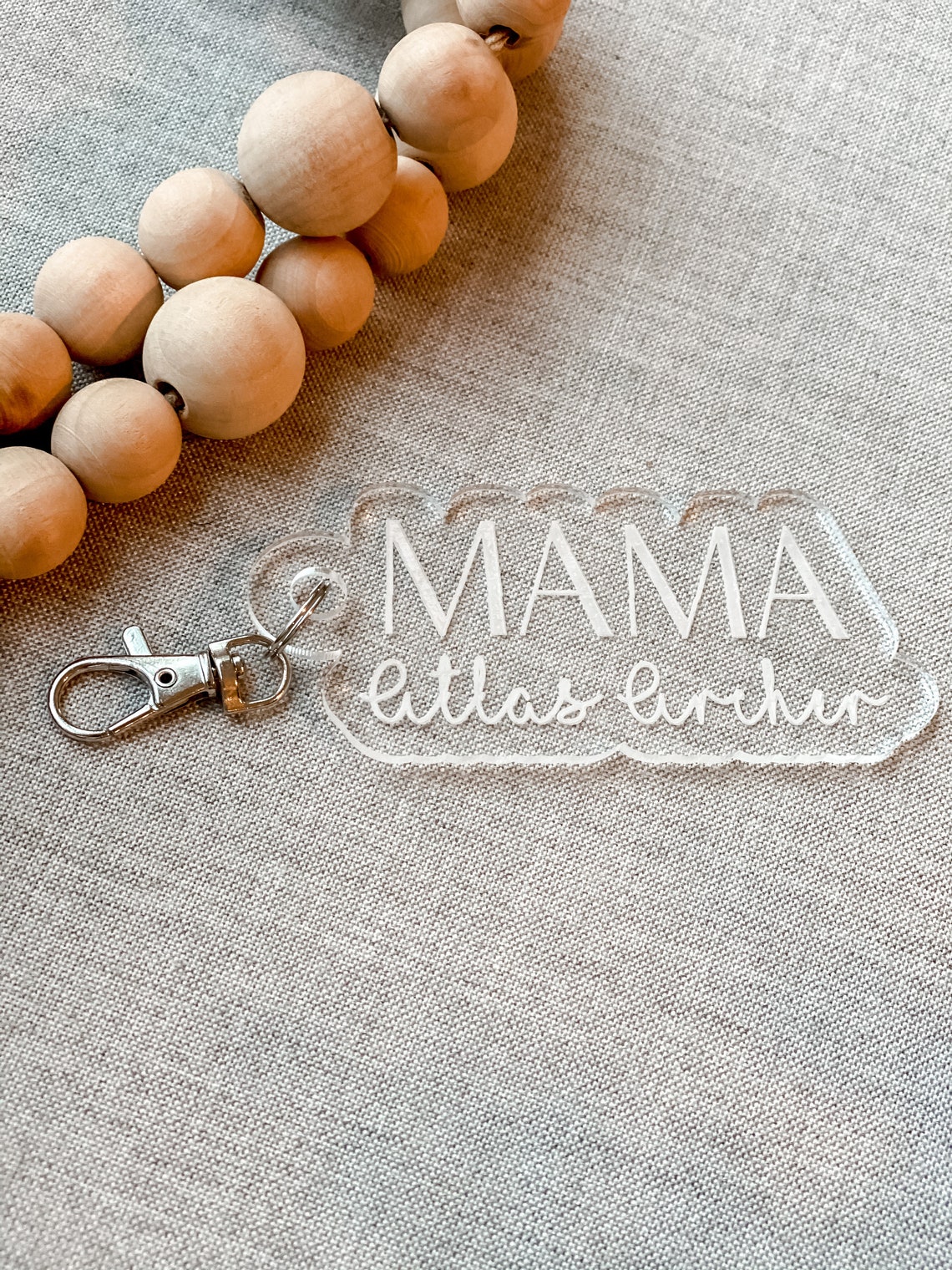 Customized Mama Keychain, Mom Keychain With Childs Name, Kids Name ...