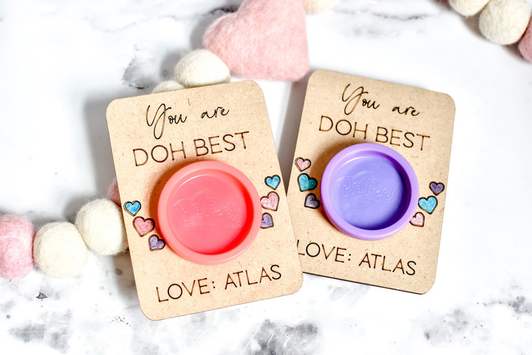 DOH Valentine Card / Play Putty Valentines Day School Gift ...