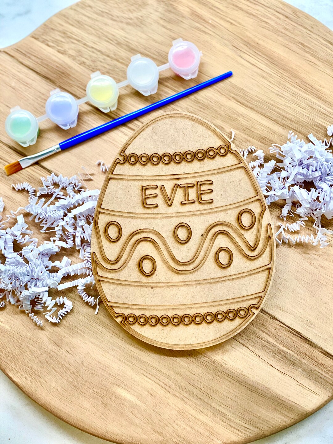 DIY Personalized Easter Egg Kit, Paint Your Own Easter Egg, Girls Craft ...